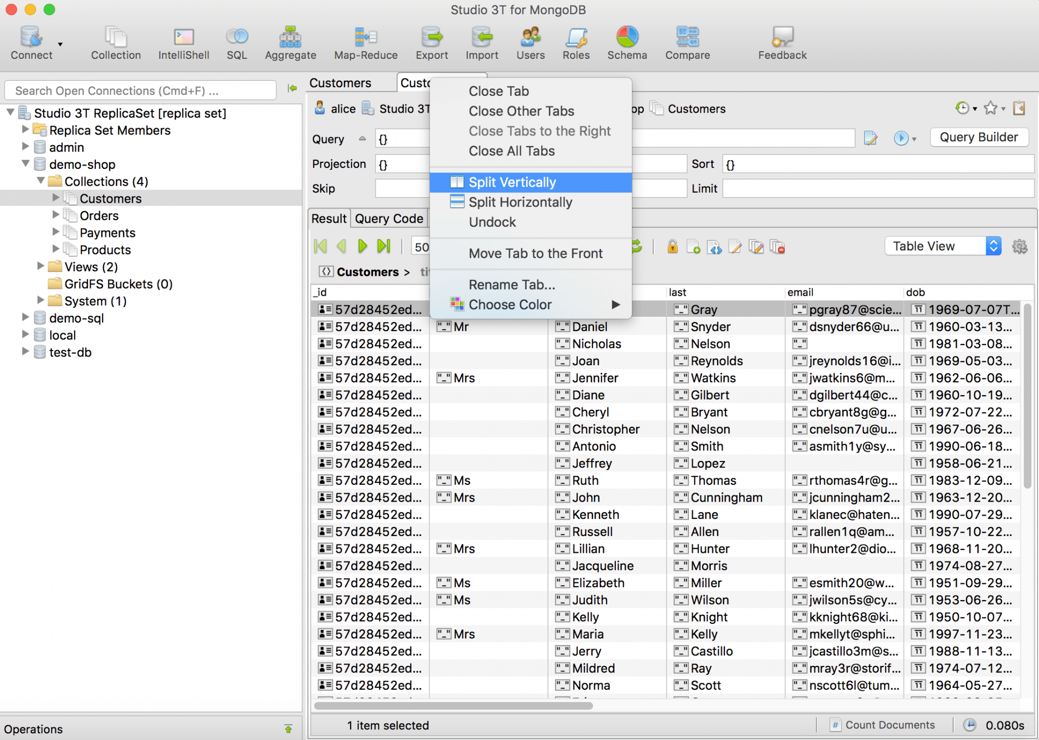 Working With Mongodb Collections Crud Count Sort Limit Size And More