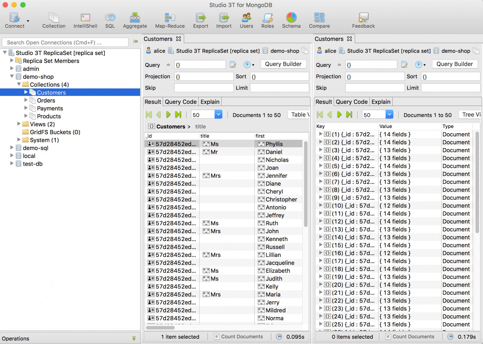 Working With Mongodb Collections Crud Count Sort Limit Size And More