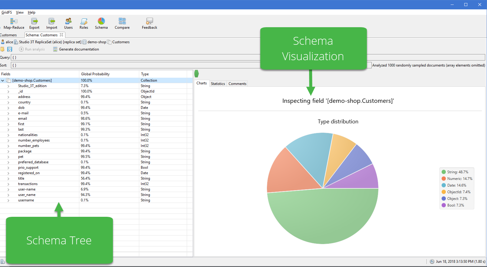 Check & Fix MongoDB Schema with Schema Explorer | Studio 3T