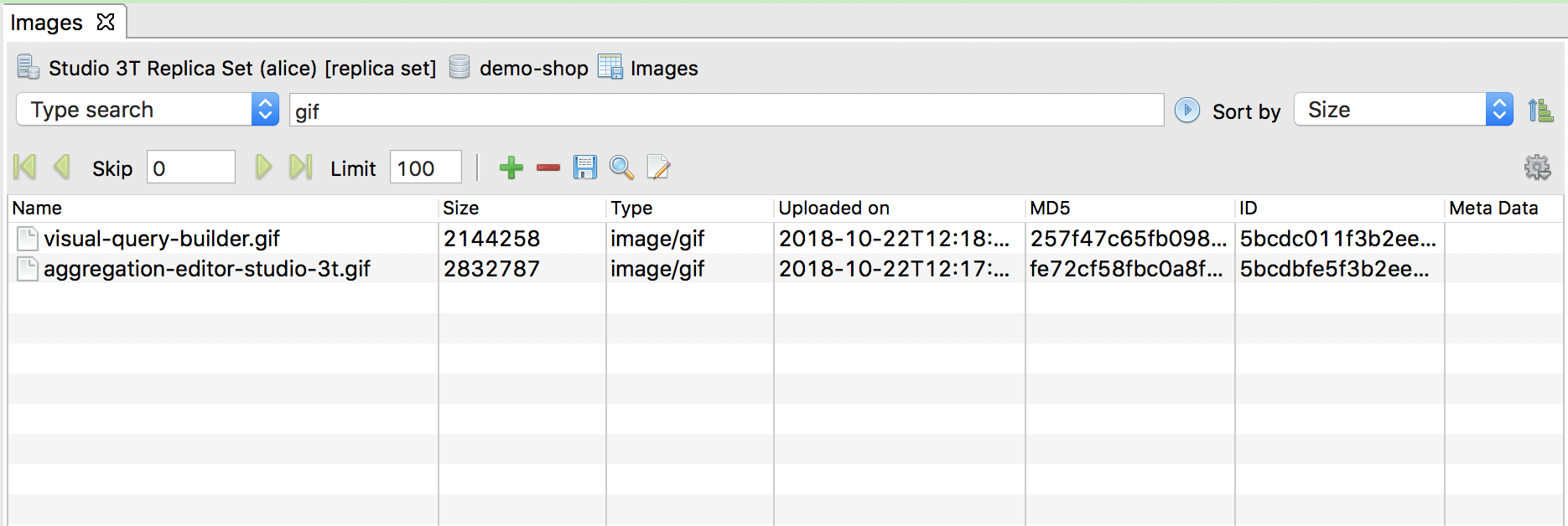 MongoDB and GridFS | Studio 3T