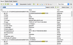 View MongoDB Data | Tree View | Studio 3T