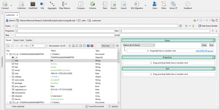 Visual Query Builder | Powerful MongoDB Query Builder