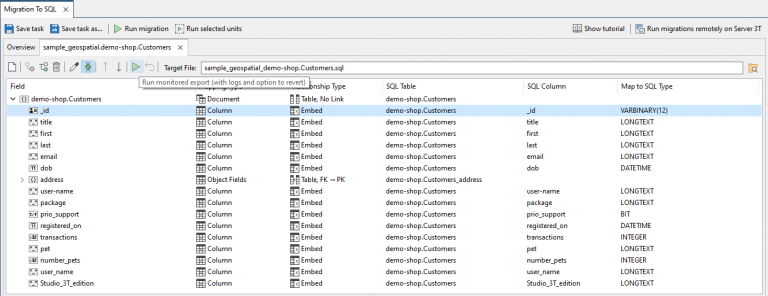 Mongodb To Sql Migration Export Mongodb Collections To Sql