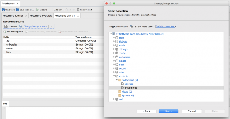 MongoDB Schema Design Tool | Reschema | Studio 3T