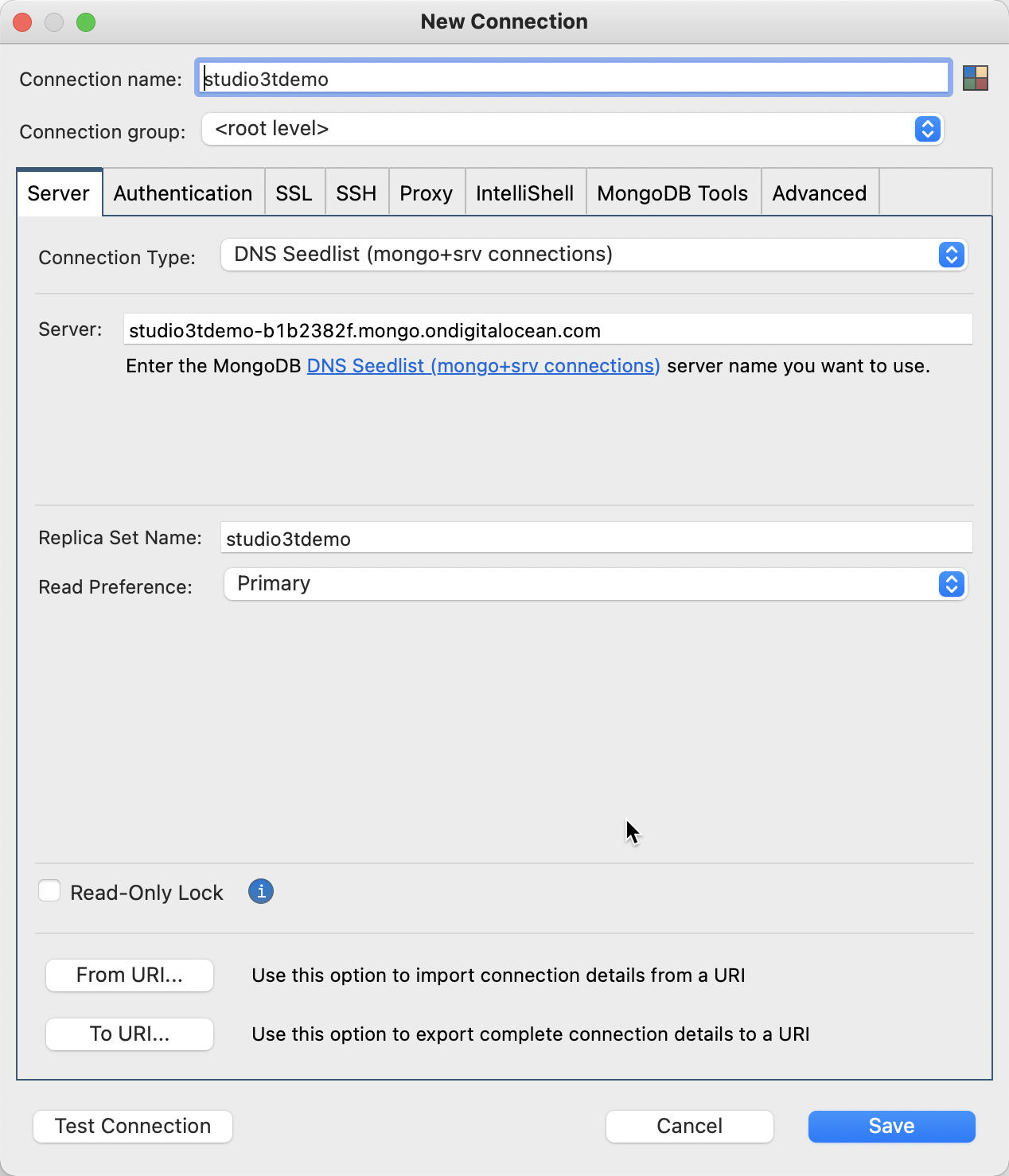 Connecting Studio 3T to DigitalOcean Managed MongoDB | Studio 3T