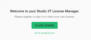 Studio 3T's License Manager | Studio 3T