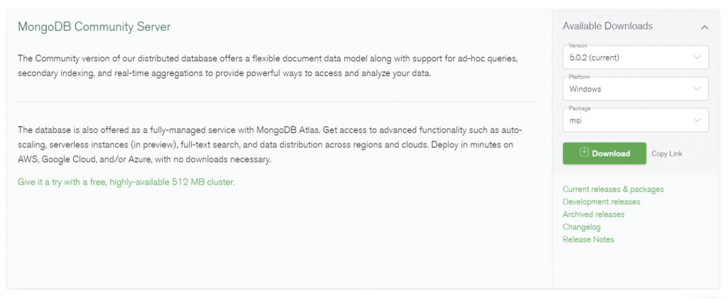 Download Mongodb Community Edition Windows Usbgera