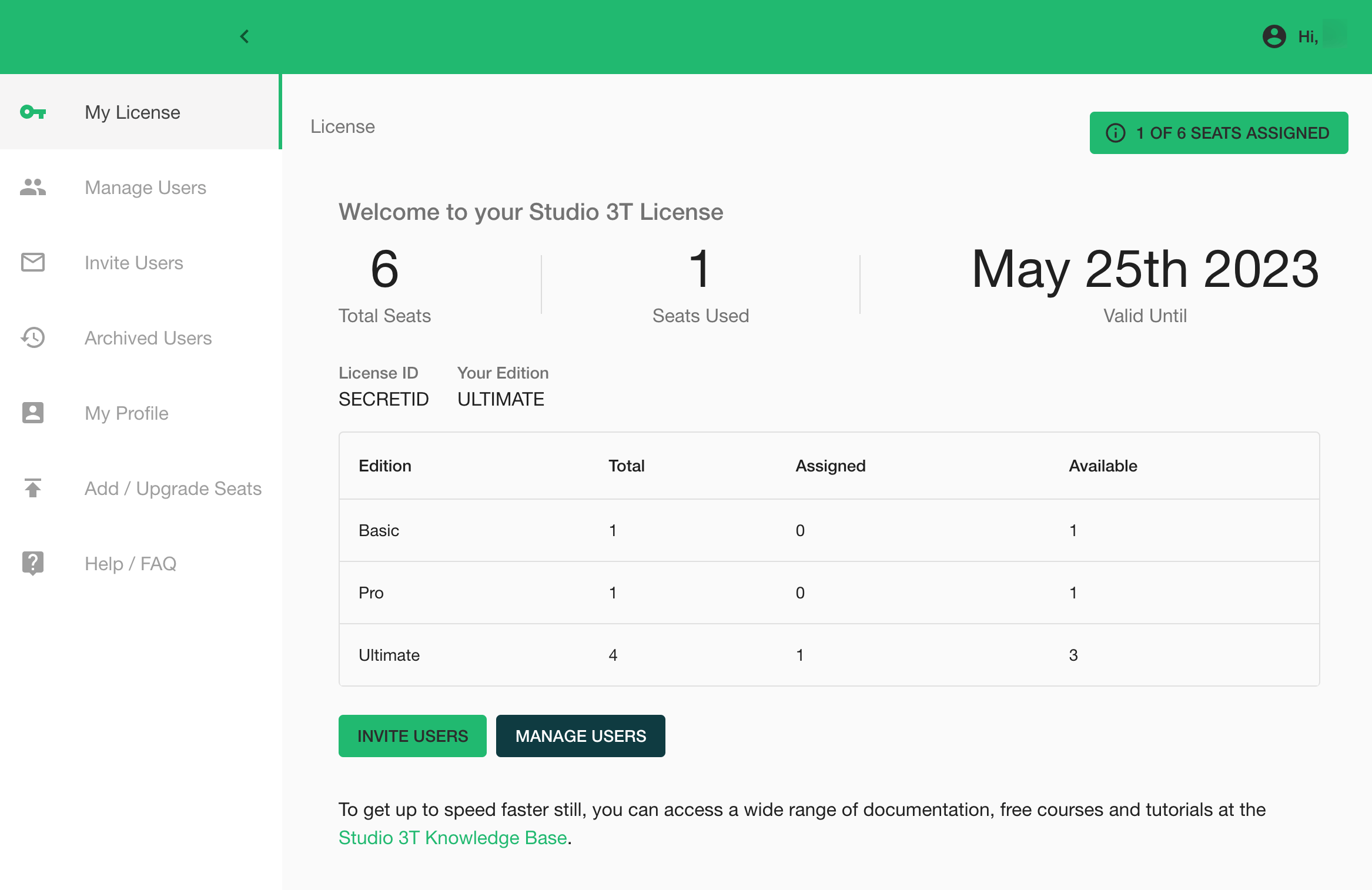 Studio 3T's License Manager | Studio 3T