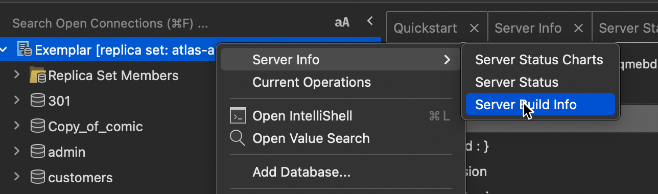 Finding your MongoDB version | Studio 3T