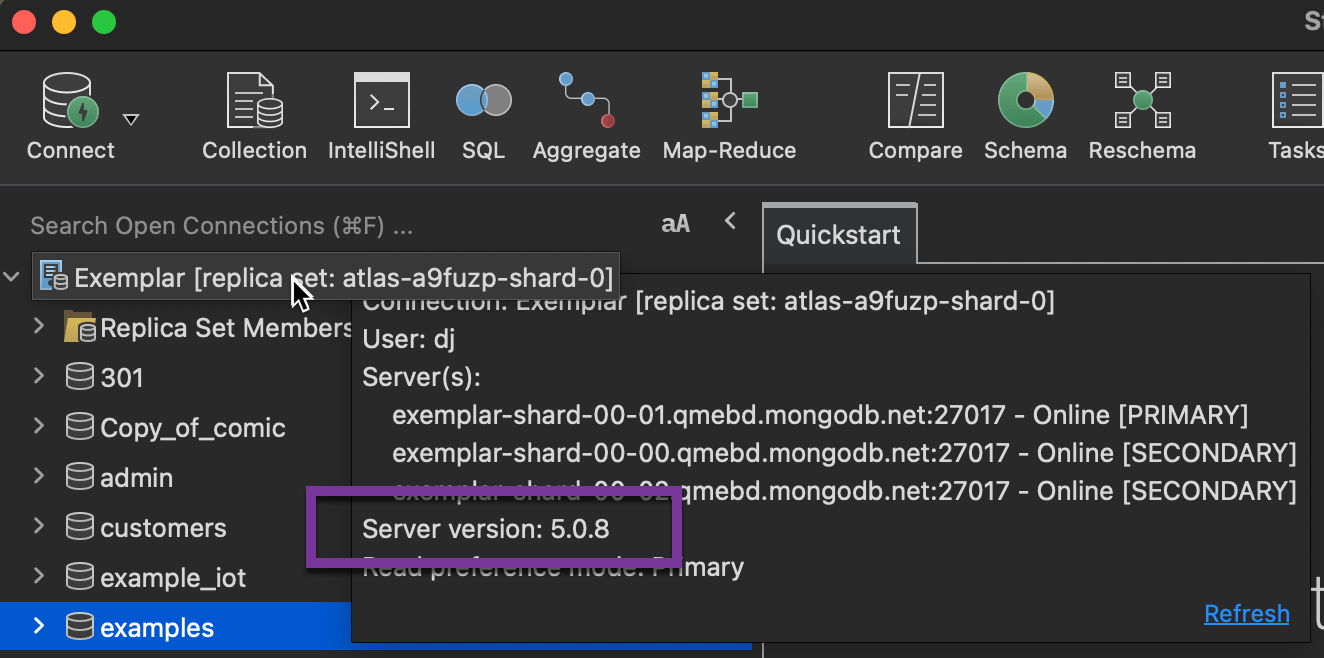 Finding your MongoDB version | Studio 3T