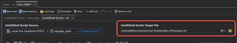 IntelliShell Script Tasks | Studio 3T