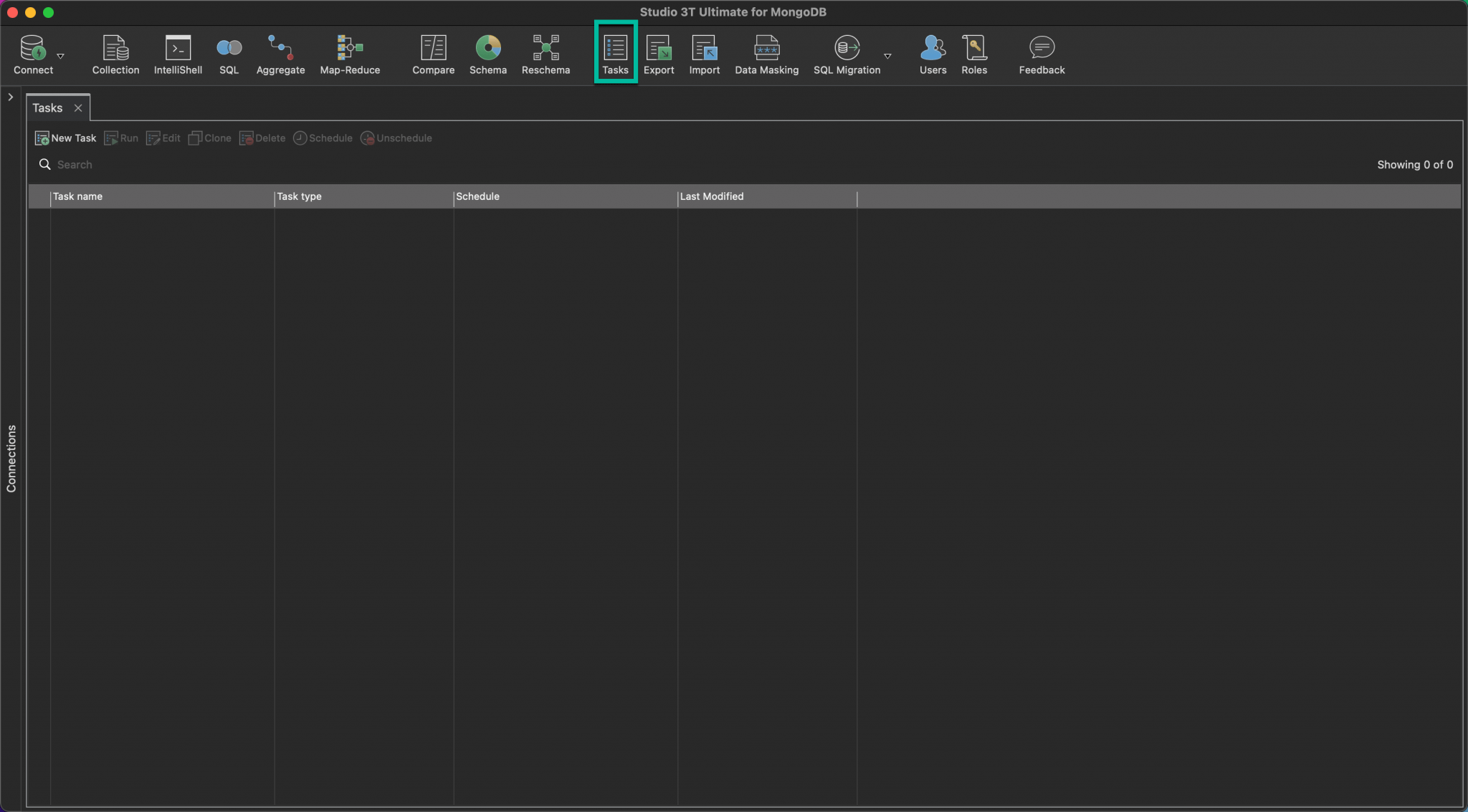 Tasks for MongoDB | Automate Imports, Exports & More | Studio 3T