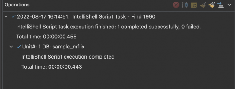 IntelliShell Script Tasks | Studio 3T
