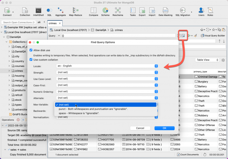 What does the “Query Options” button in Studio 3T do? #STUDIO3T_AMA ...