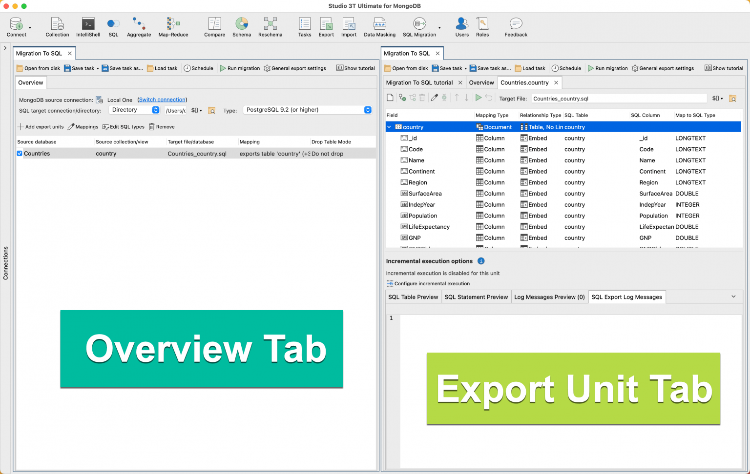 Mongodb To Sql Migration Export Mongodb Collections To Sql