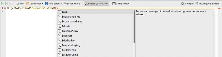 mongo Shell with Auto-Completion | IntelliShell | Studio 3T