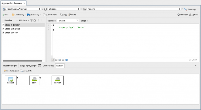 A MongoDB Aggregation Example with $match, $group & $sort