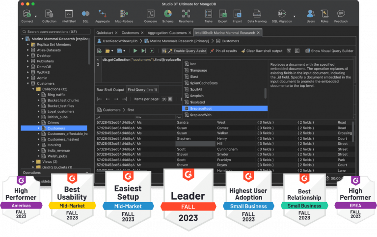 Ultimate GUI for MongoDB | Studio 3T