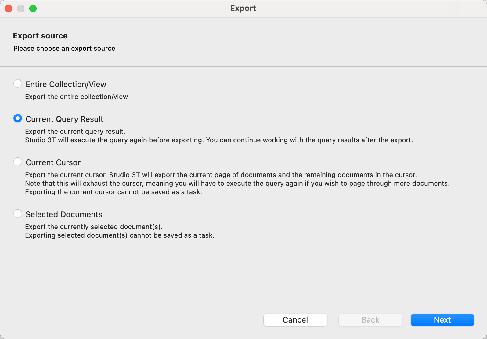 How to Export MongoDB to CSV, Excel, JSON, SQL & BSON/mongodump