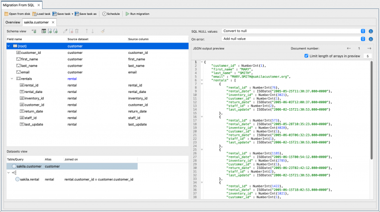 SQL to MongoDB Migration | Import SQL to MongoDB | Studio 3T