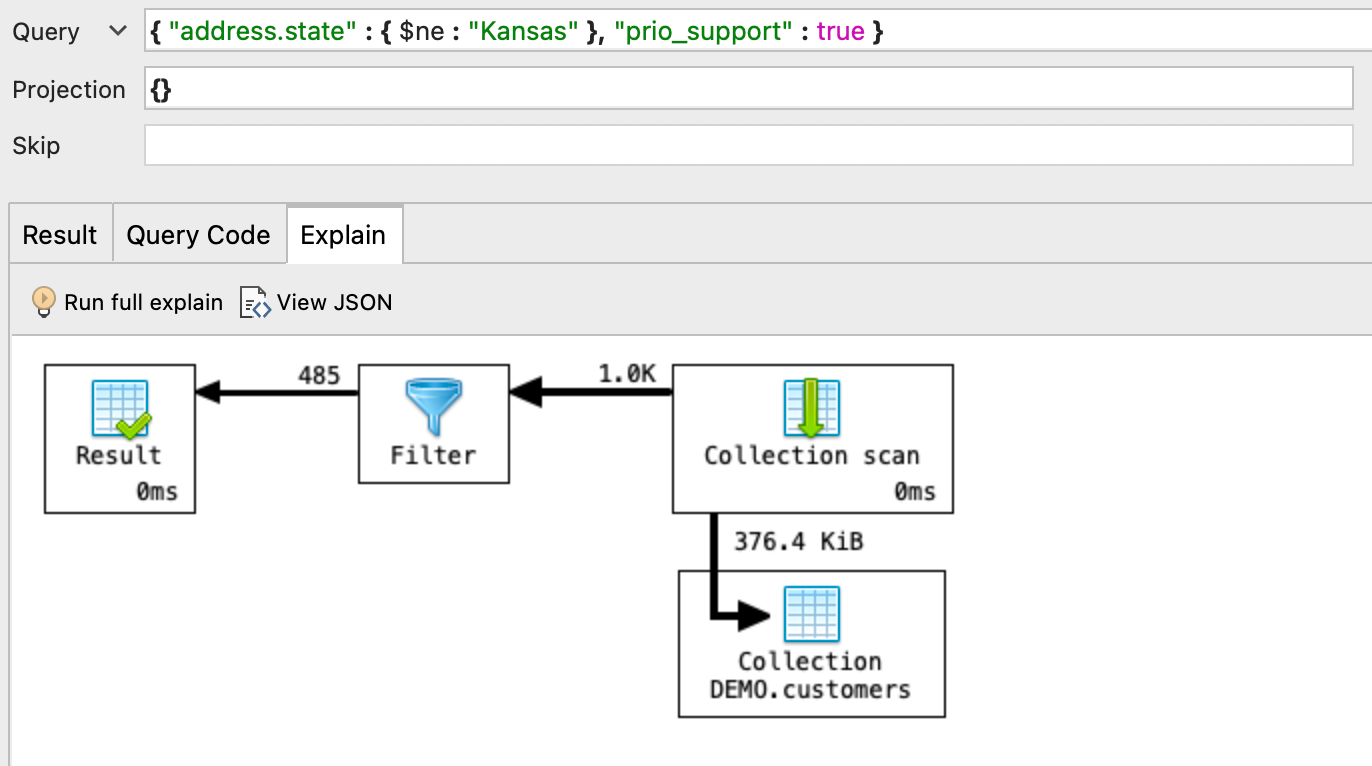Visual Explain | MongoDB Explain, Visualized | Studio 3T